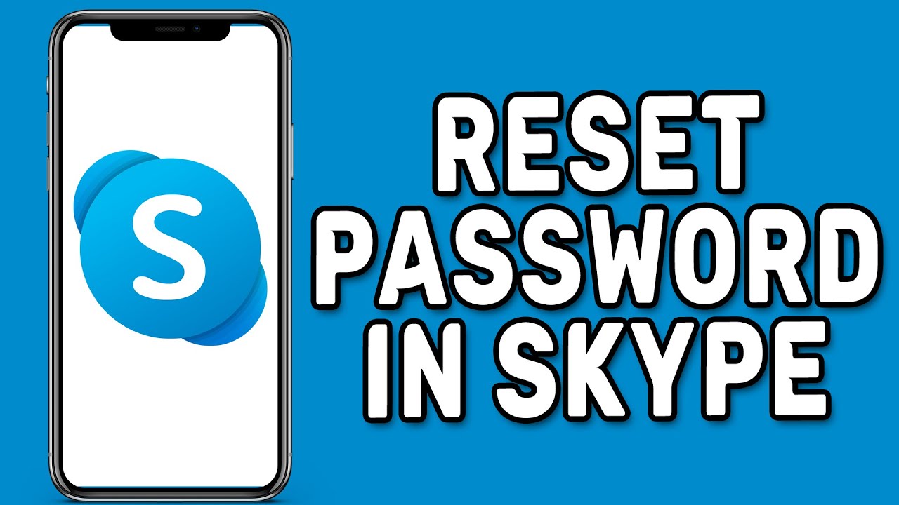How to Reset Password in Skype - YouTube