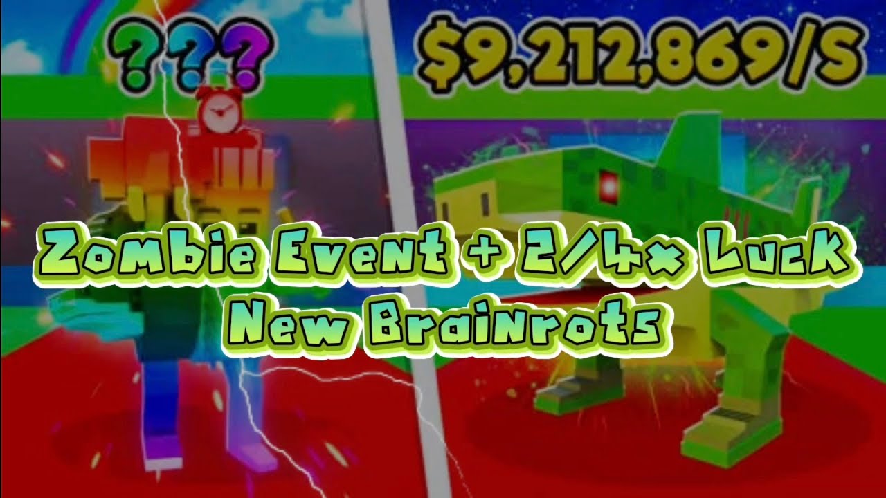 Steal The Brainrot [Zombie Event + 2x/4x Luck] #brainrot #fortnite # ...