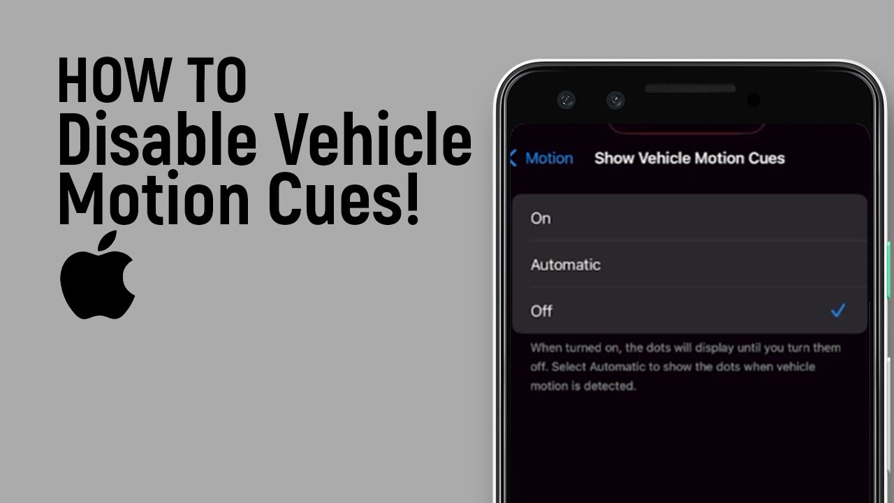 How to Disable Vehicle Motion Cues on iPhone [easy] - YouTube