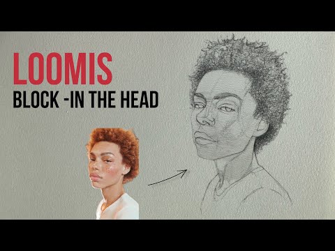 How to draw a portrait using Loomis method - YouTube