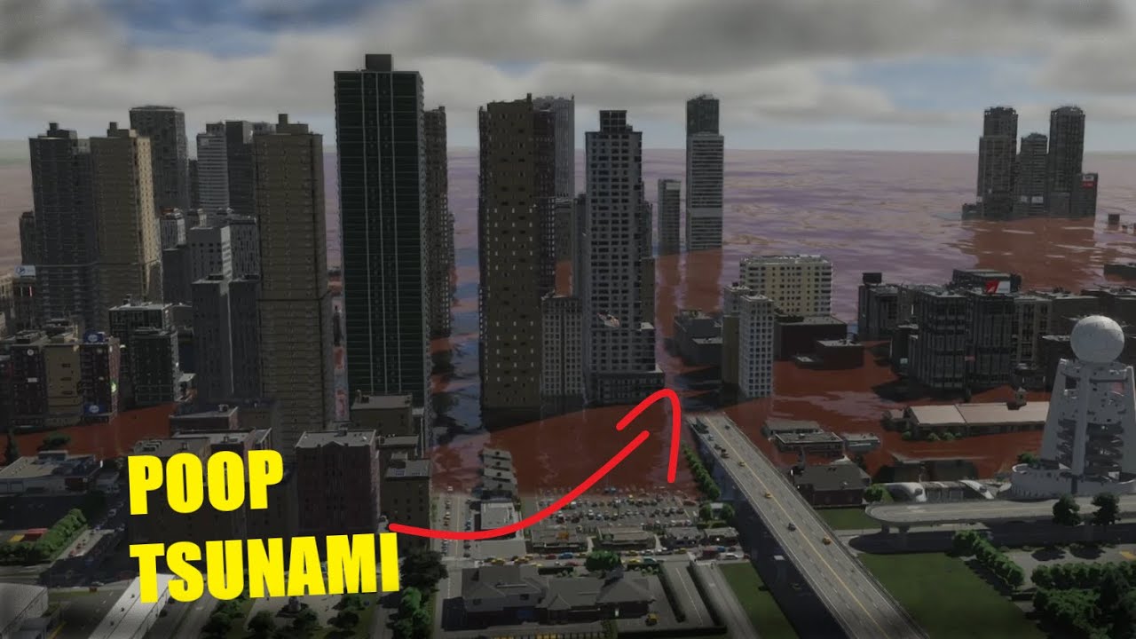 I Caused a Poop Tsunami in Cities Skylines 2 - YouTube