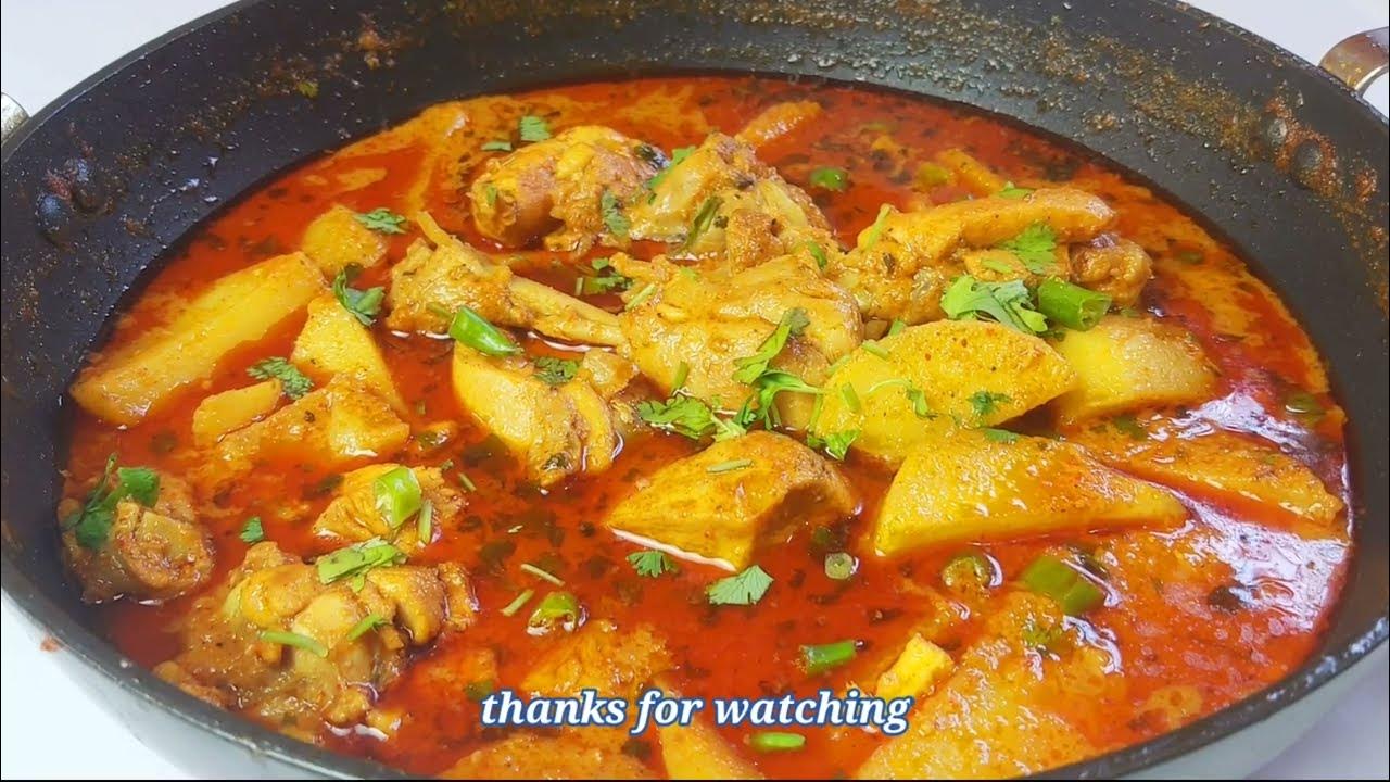 आलू चिकन करी Real Chicken Curry By Easy Cooking Youtube