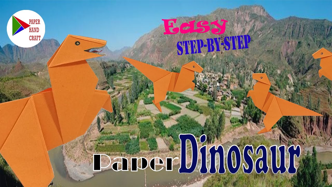 Easy Making Paper Dinosaur Step By Step YouTube easy-making-paper-dinosaur-step-by-step-youtube
