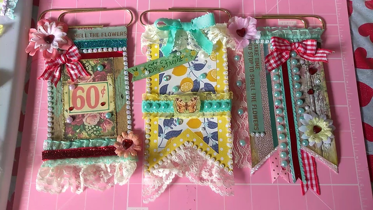 Crafts swap jumbo paper clips - YouTube