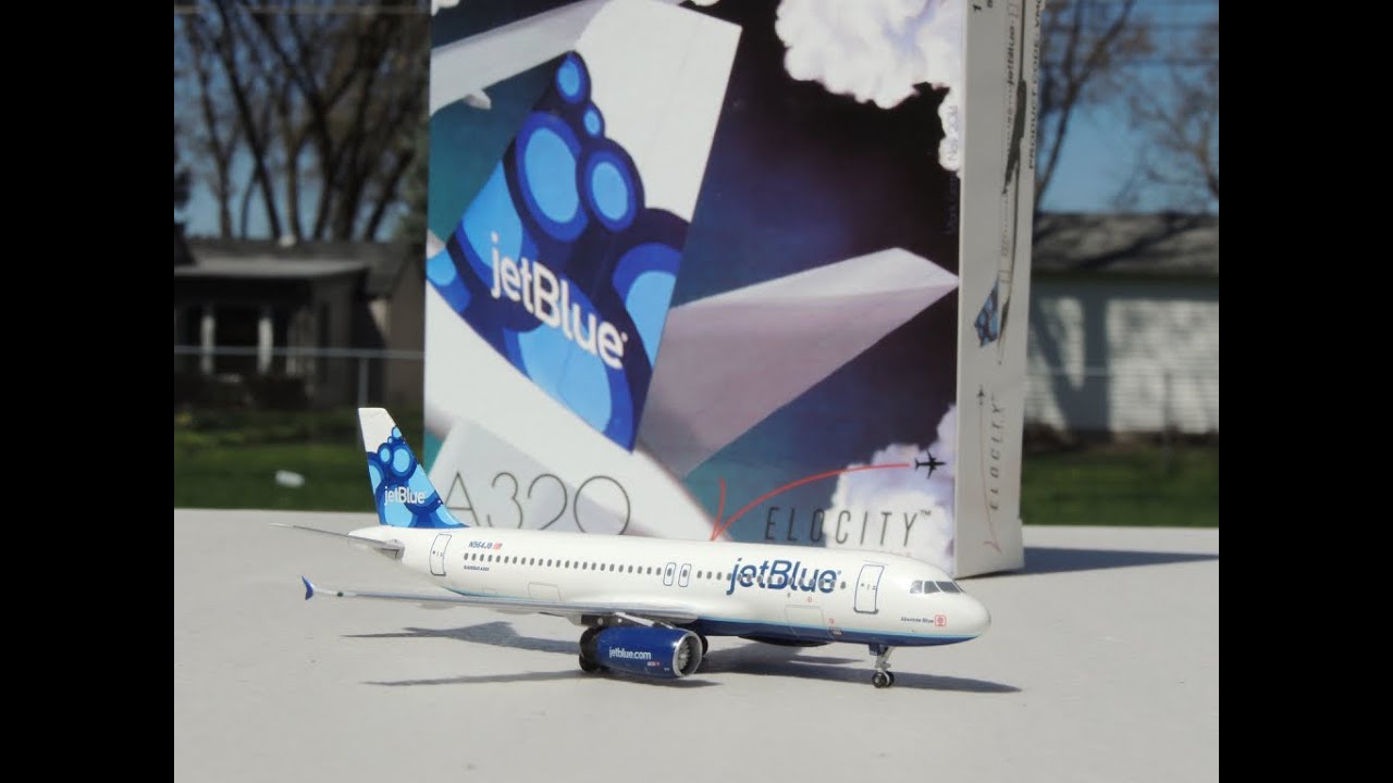 Velocity Models JetBlue A320 Blueberries Unboxing and Review (HD) - YouTube