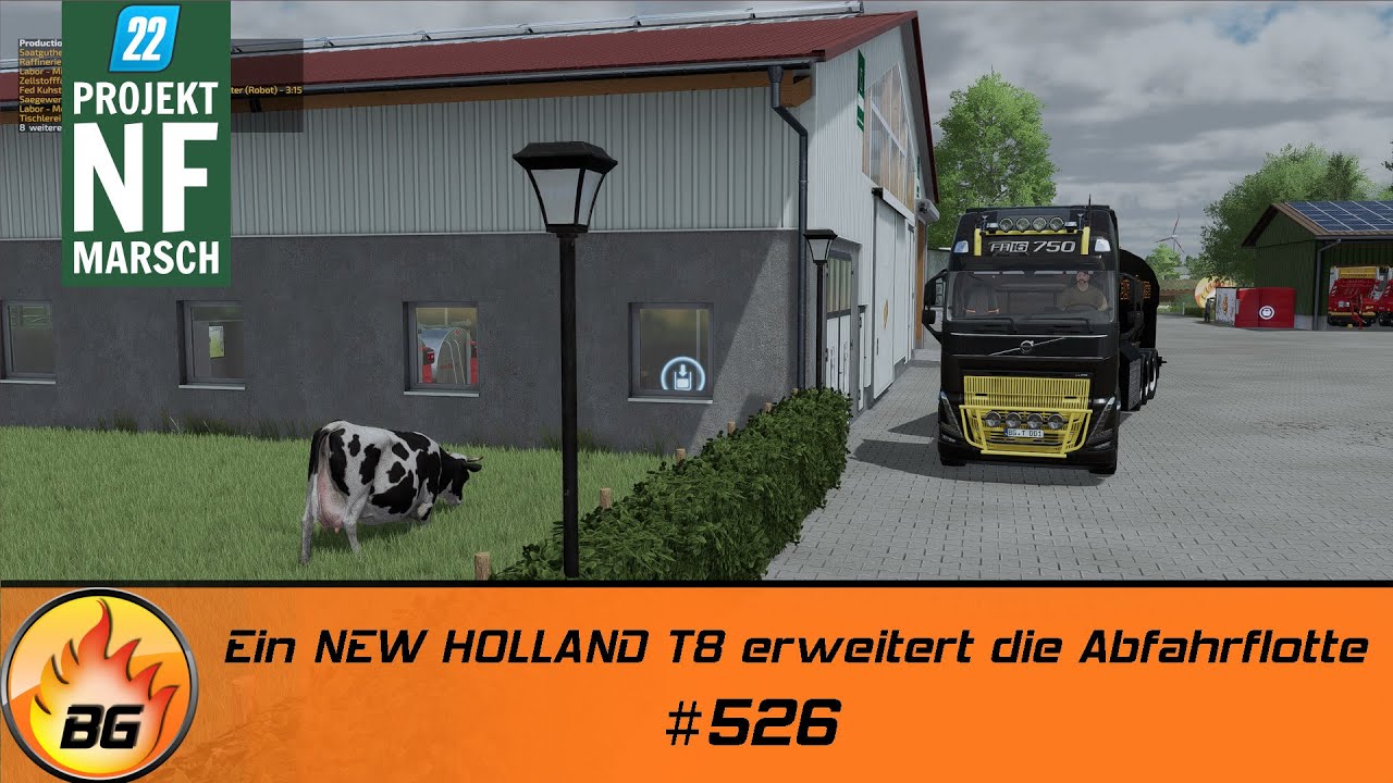 LS22 NF Marsch #526 | Ein NEW HOLLAND T8 erweitert die Abfahrflotte ...