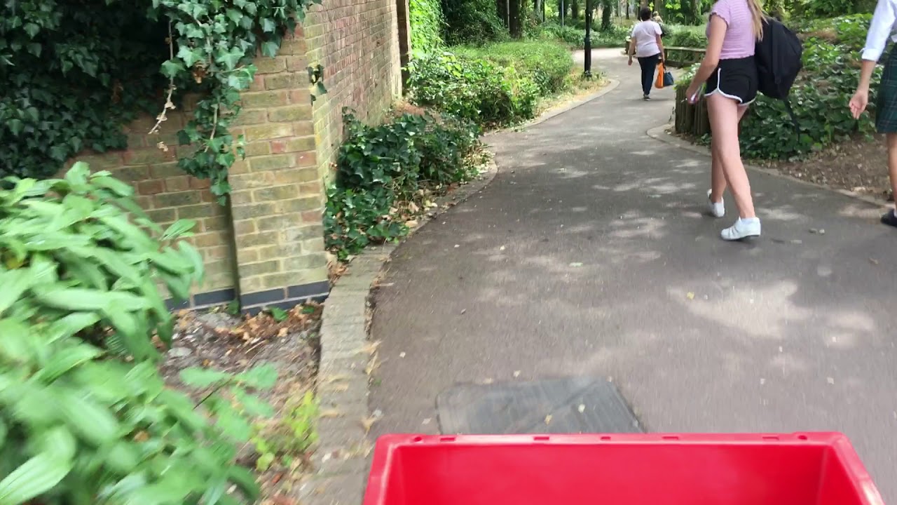 Cycling on a shared use path - YouTube