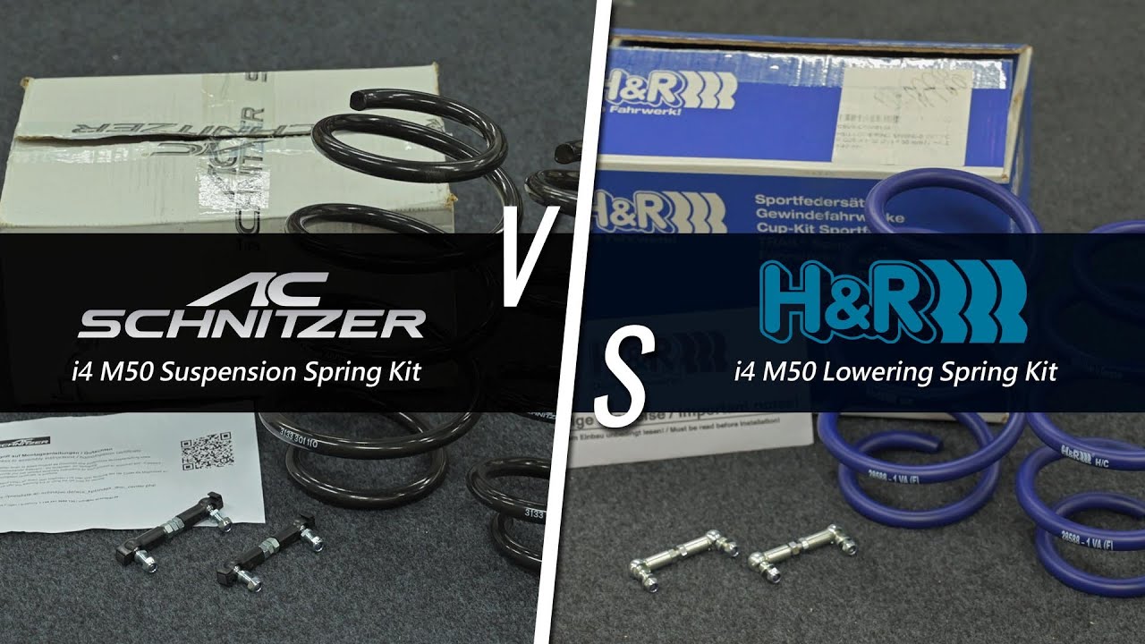 【BMW i4 M50 Low低選項？】AC Schnitzer Suspension Spring Kit or H&R Lowering ...