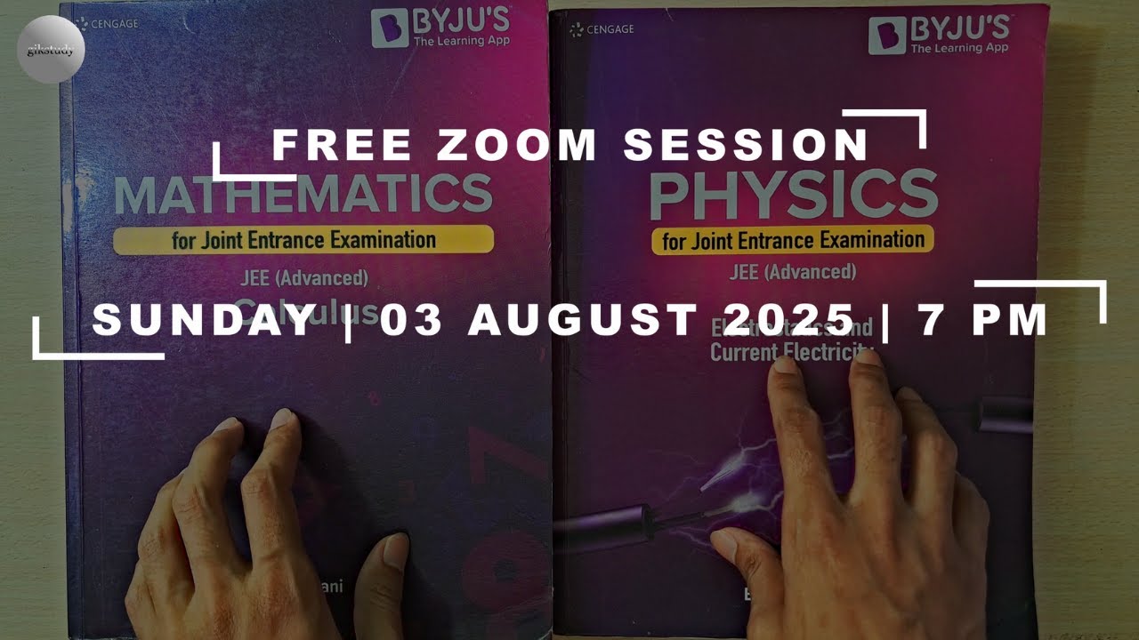 How to use Cengage Math & Physics 📘⚡ Free JEE Zoom Session | 3rd Aug, 7 ...