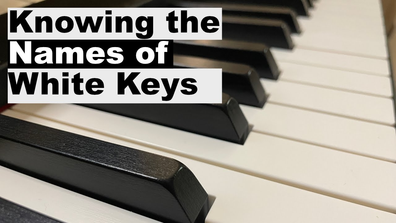 Knowing the Names of White Keys - YouTube