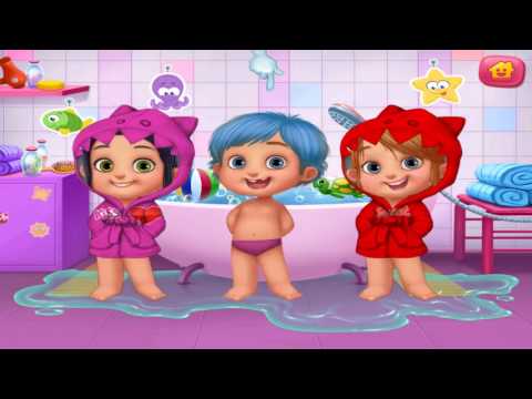 Baby Care Kids Game Play Bath, Feed, Dress Up Babysitter Craziness Fun ...