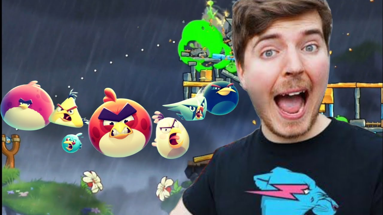BEST GAME OF MR BEAST - ANGRY BIRDS #angrybirds2 - YouTube