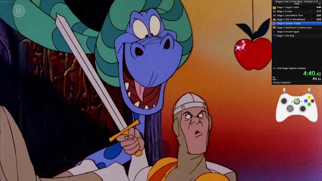 Dragon's Lair 2: Time Warp - Director's Cut Perfect Run - YouTube