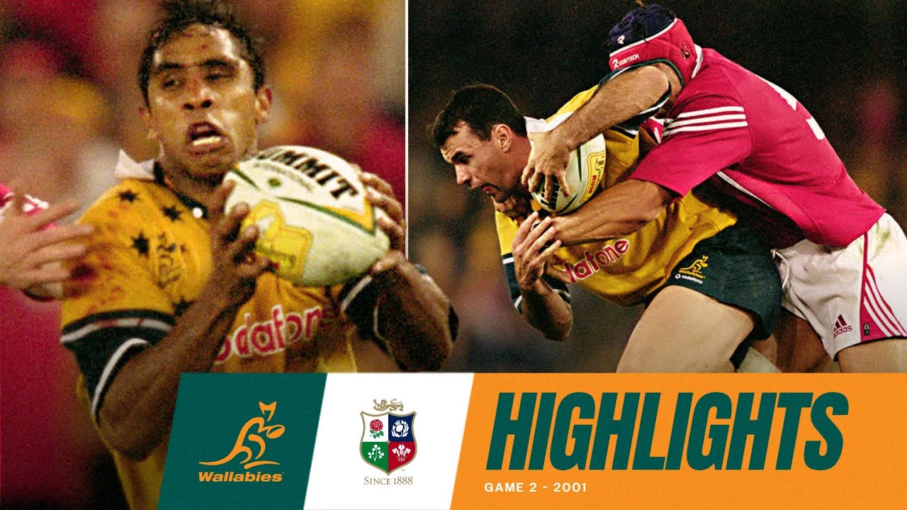 Wallabies v British & Irish Lions | Classic Highlights | 2001 Game 2 ...