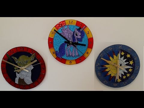 Glass Painted Clock Project. - YouTube