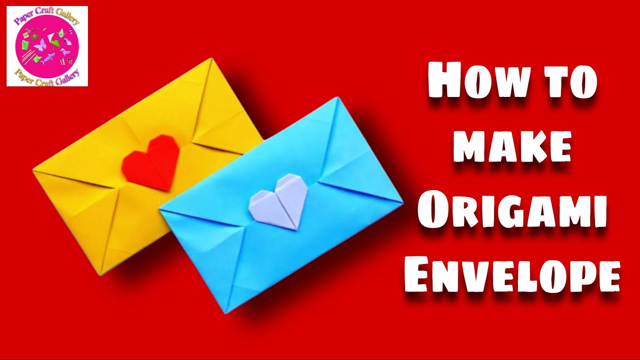 How to make a Origami Heart Envelope | Gift Envelope for Valentines Day ...