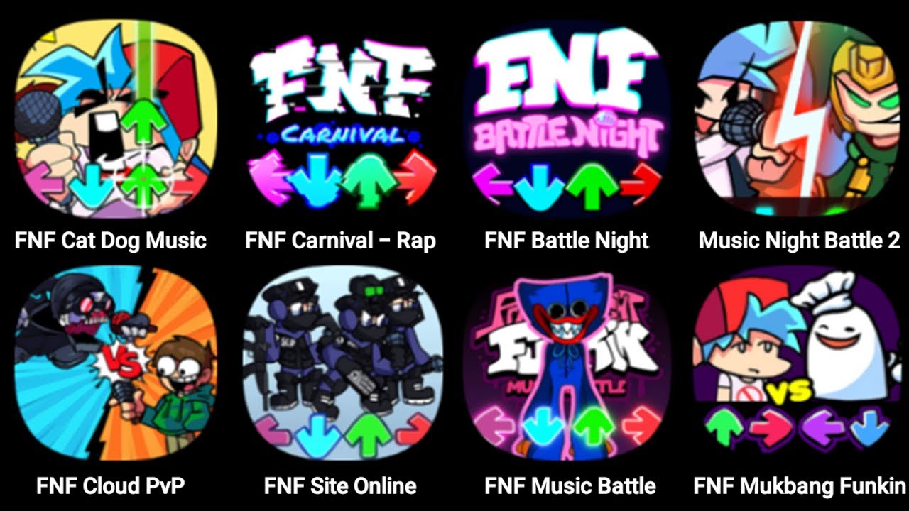 FNF Cat Dog, FNF Carnival, Rap Battle, FNF Battle Night, Music Night ...
