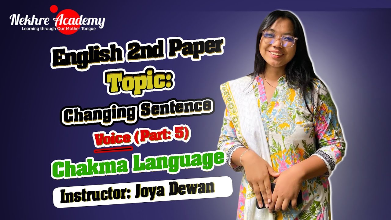 English 2nd Paper | Voice (Part: 5) | Changing Sentence | Chakma ...