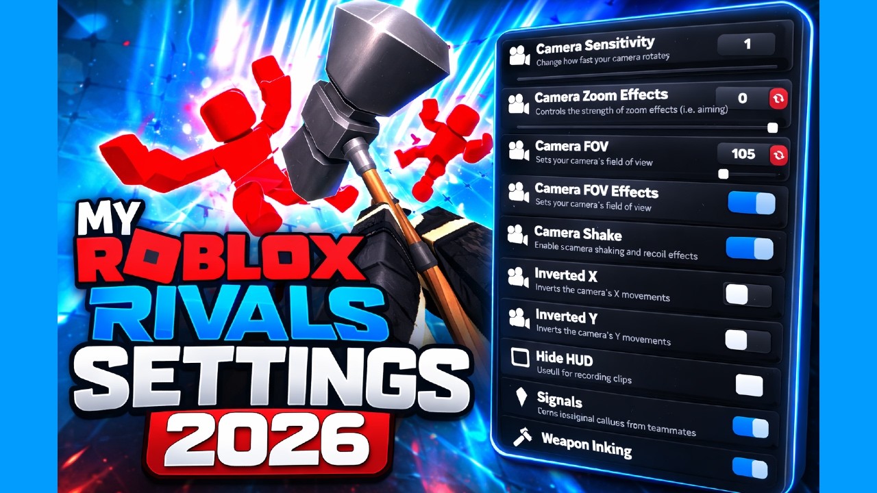 My Roblox Rivals Settings (2026) | Best FPS, Sensitivity & Aim Settings ...