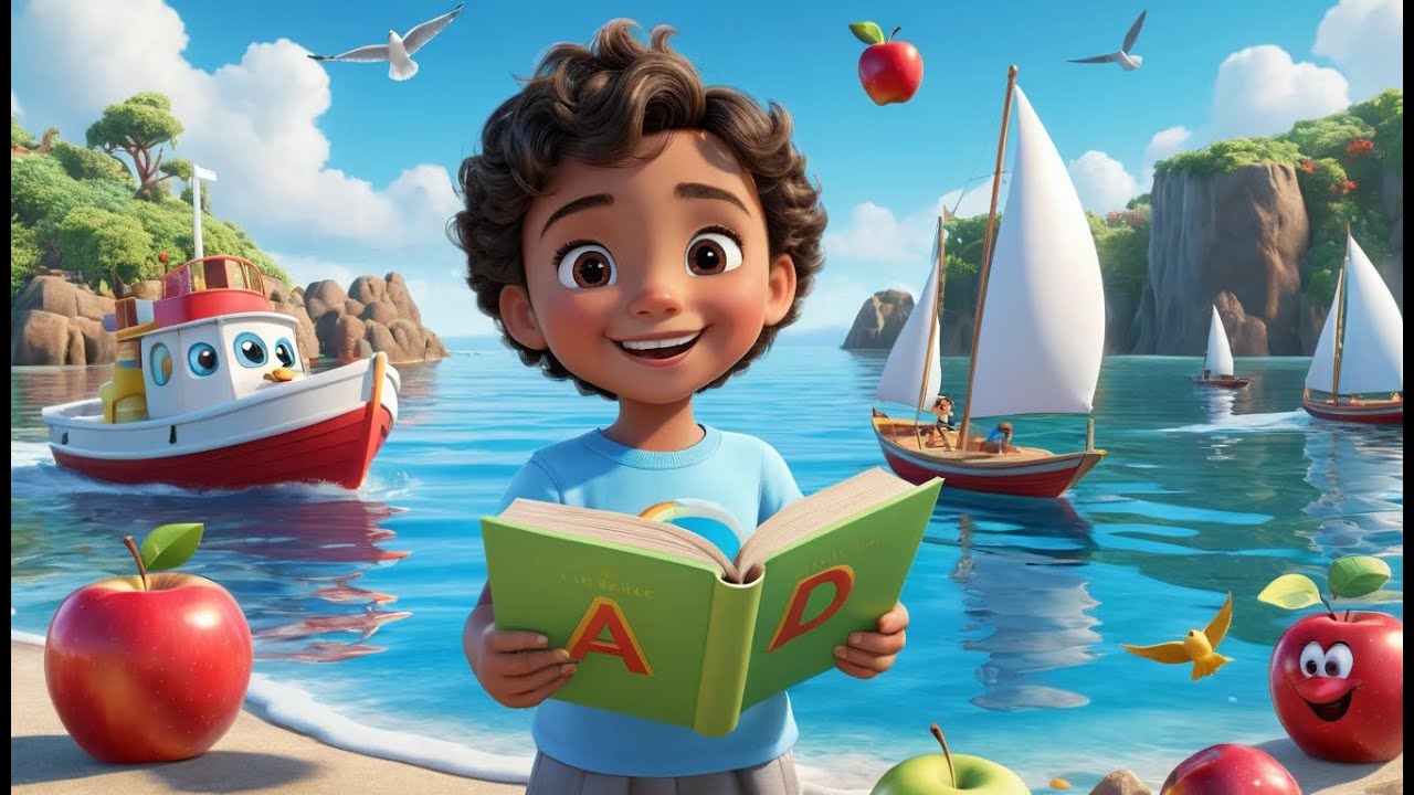 ABC Song from Alphabet Island | Popular Nursery Rhyme | Educational ...