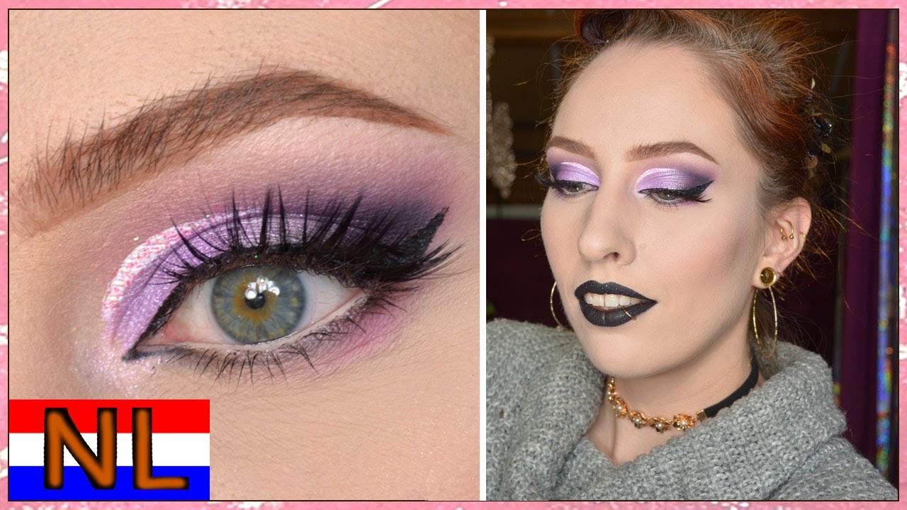 Goth Vibes💜 | Paarse Glam | Make-up Tutorial - YouTube