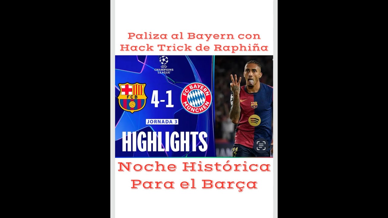 EL BARCA SE HACE UN PARTIDAZO EN MONTJUIC, CONTRA EL BAYERN MUNICH. CON ...