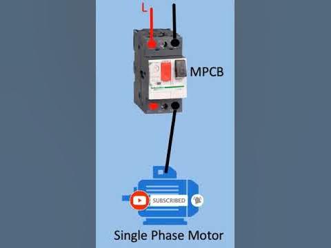 single phase motor proper wiring diagram with mpcb #shorts - YouTube