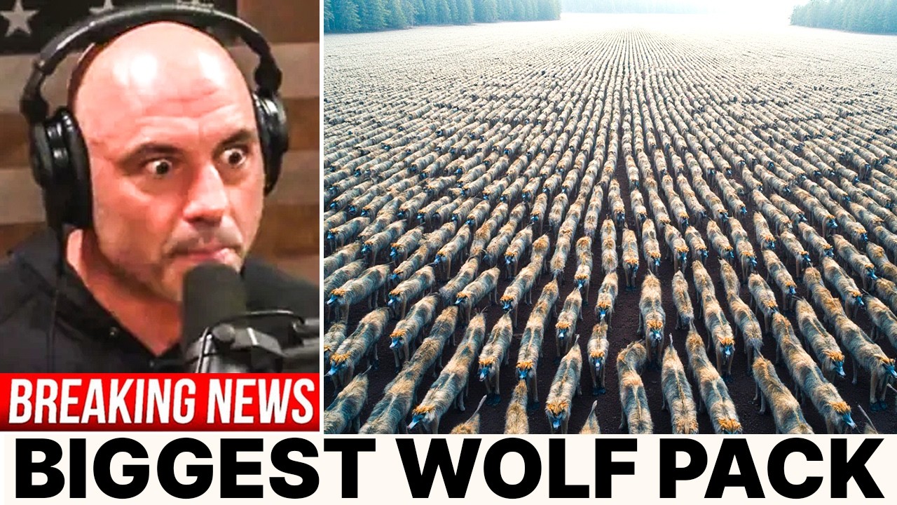 Largest Pack of Wolves Ever Filmed Doing THIS at Night - YouTube