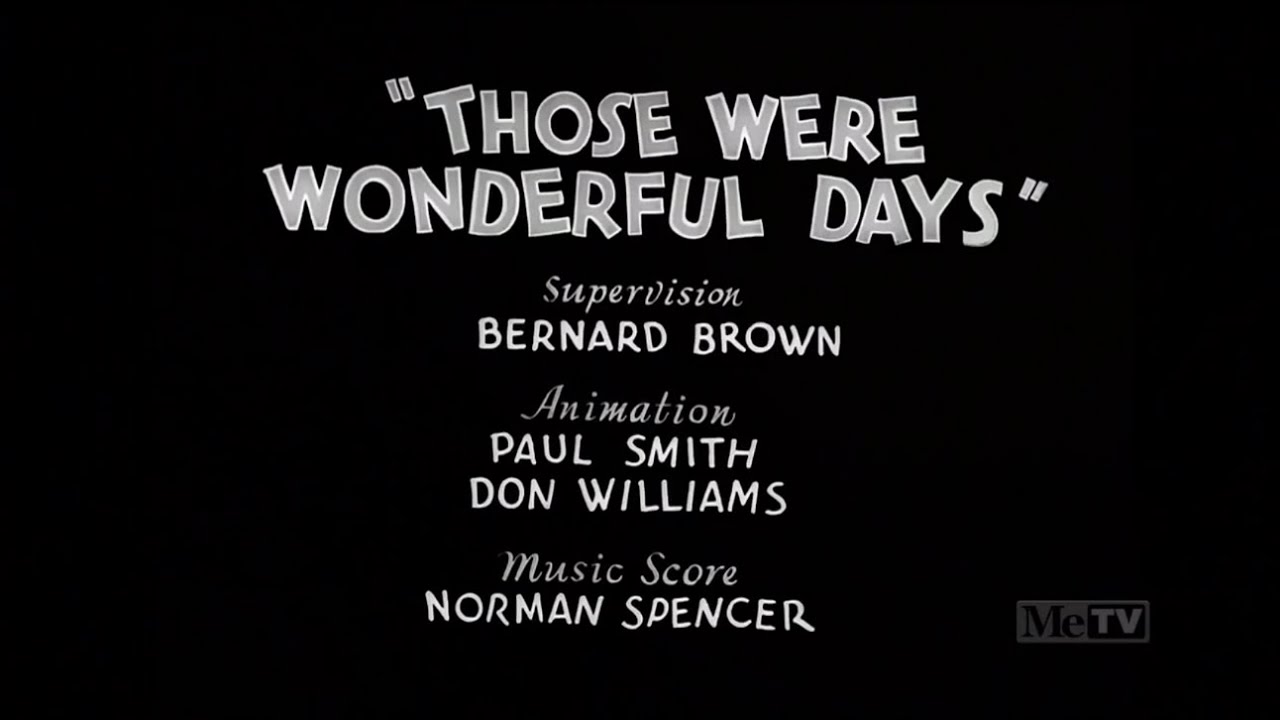 Merrie Melodies (1934): Those Were Wonderful Days Intro And Outro - YouTube