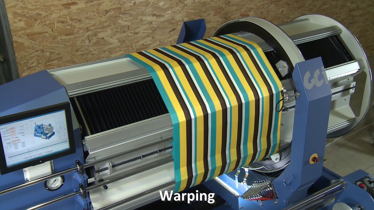 CCI - Mini Lutan 900, Single-end Warping Machine (EN) - YouTube