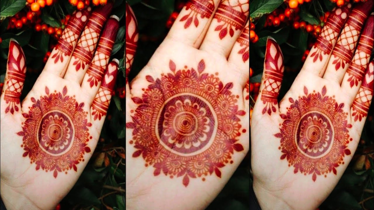 Eid Special Beautiful Gol Tikki Mehndi Design|Simple Arabic Henna ...