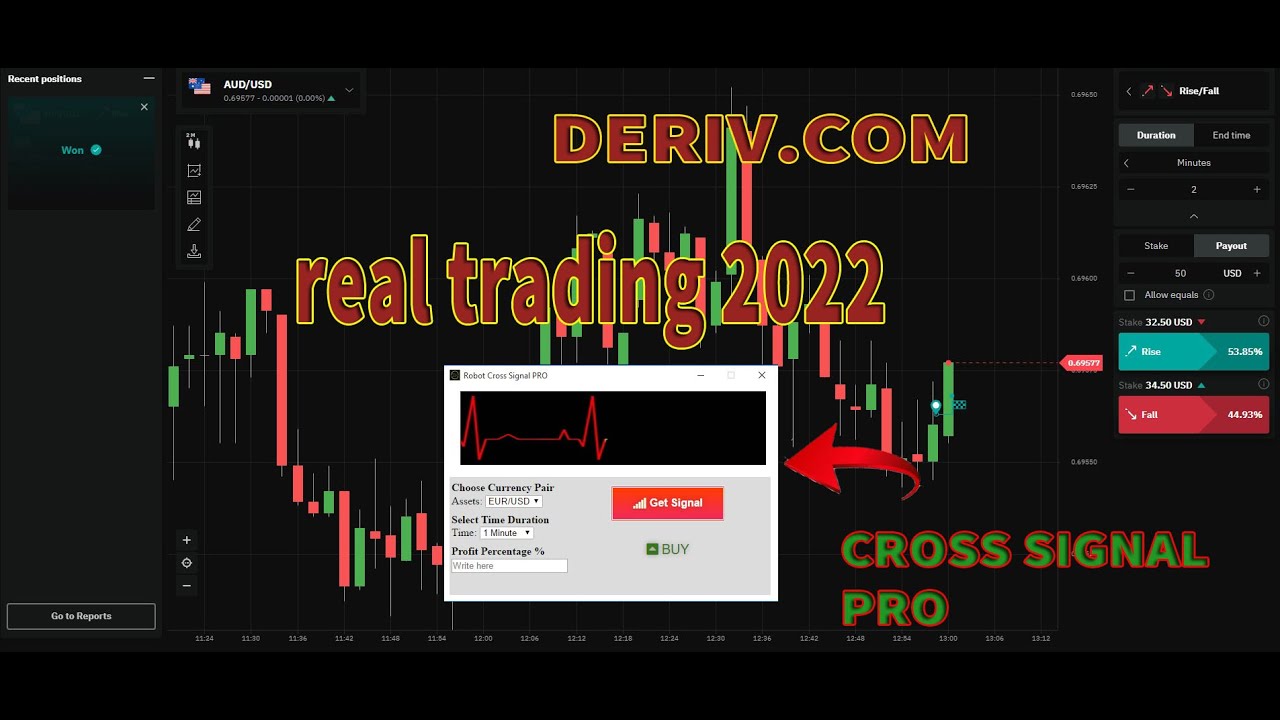 deriv.com trading 2022 | using cross signal pro robot | 100% always win ...