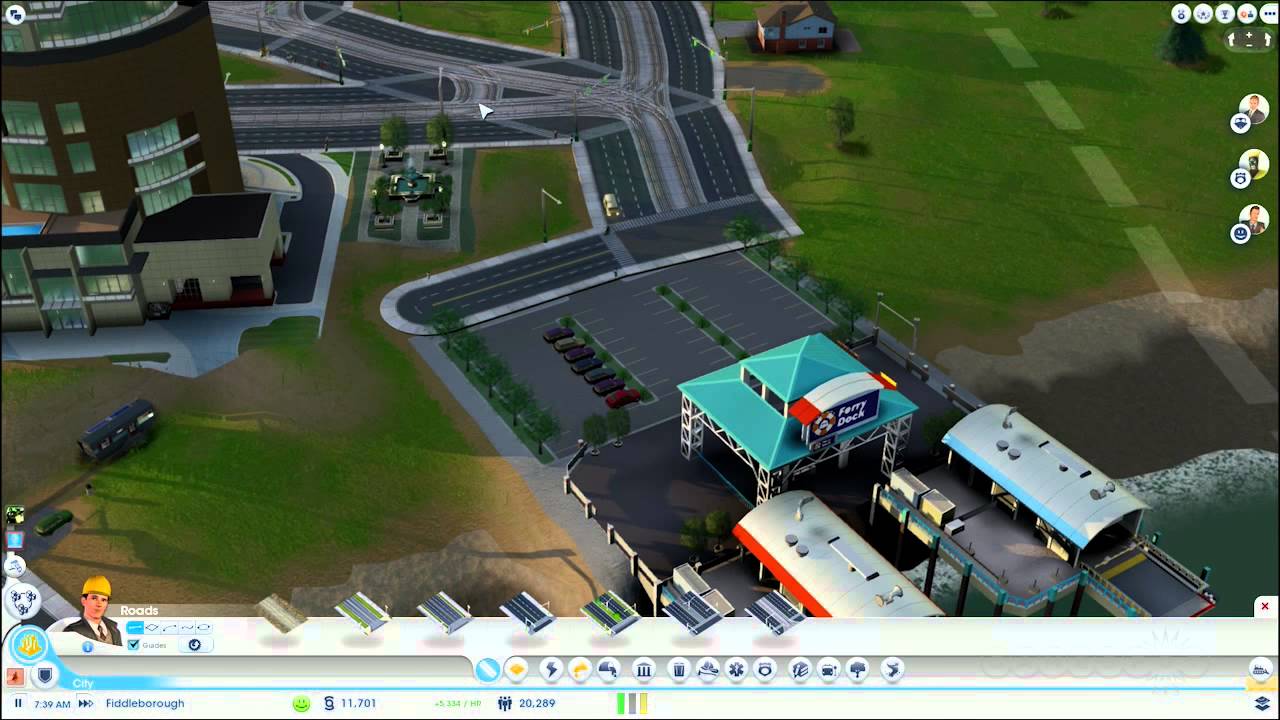 SimCity - Ferry Terminal Upgrades Gameplay (PC) - YouTube
