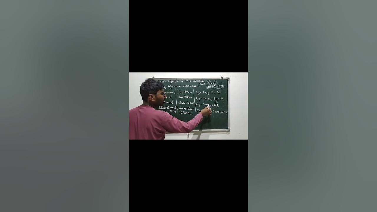 Class 8 Linear equations in one variable Basic introduction - YouTube