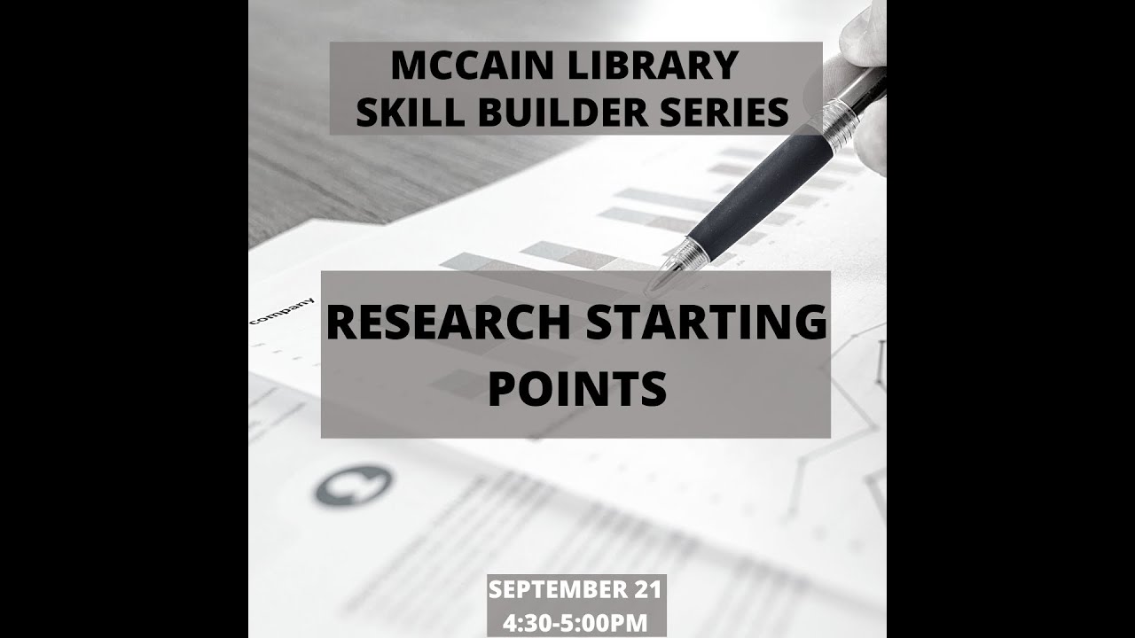Best Research Starting Points - YouTube