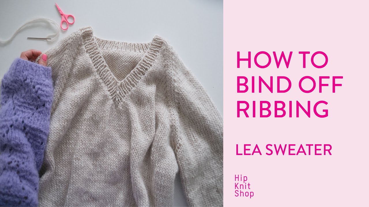 How to bind off rib 1 x 1 - Tutorial - YouTube