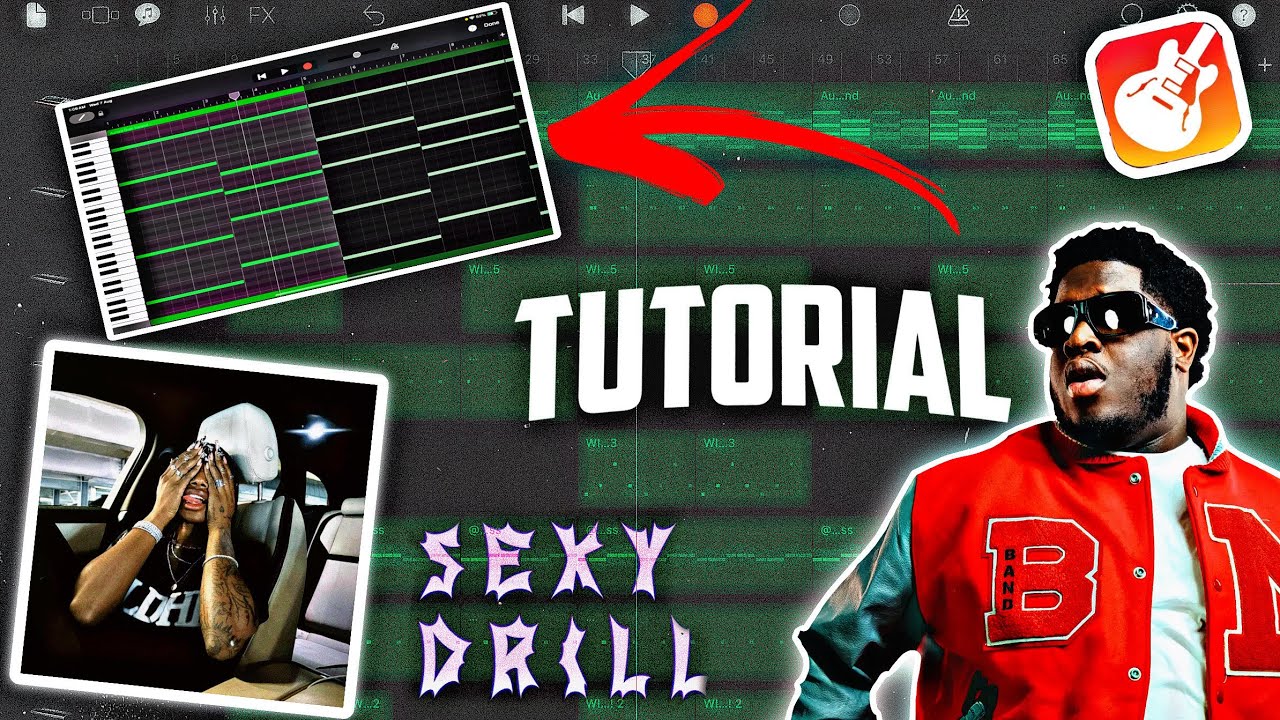 Making a Sexy drill Cash Cobain type Beat on GarageBand iOS | Scratch Beat Making Tutorial ...