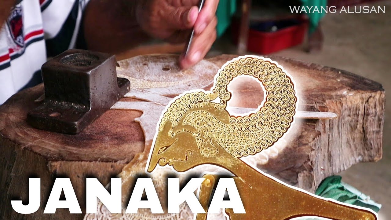 Detail & Rumit!! Proses Membuat Wayang Kulit Janaka Arjuna - YouTube