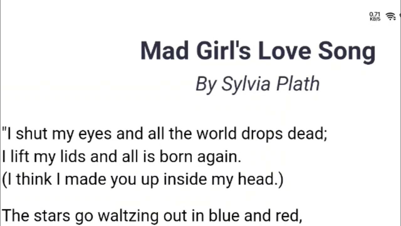 Mad Girl's Love Song - YouTube