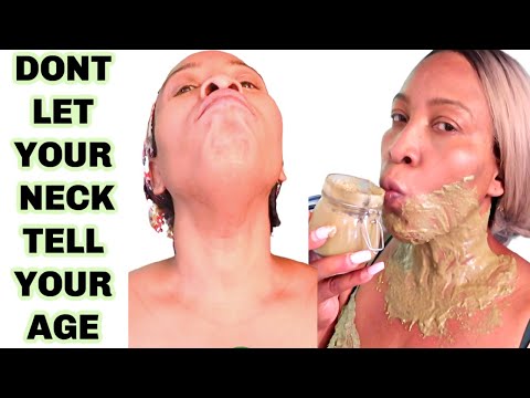 HOW TO GET RID OF NECK WRINKLES AND DULL CREPEY NECK, GET A YOUNGER LOOKING NECK, NECK FIRMING  MASK