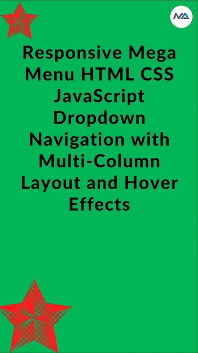 📌 Build a Responsive Mega Menu in 60 Seconds! ⏳ (HTML, CSS, JavaScript) #shorts - YouTube