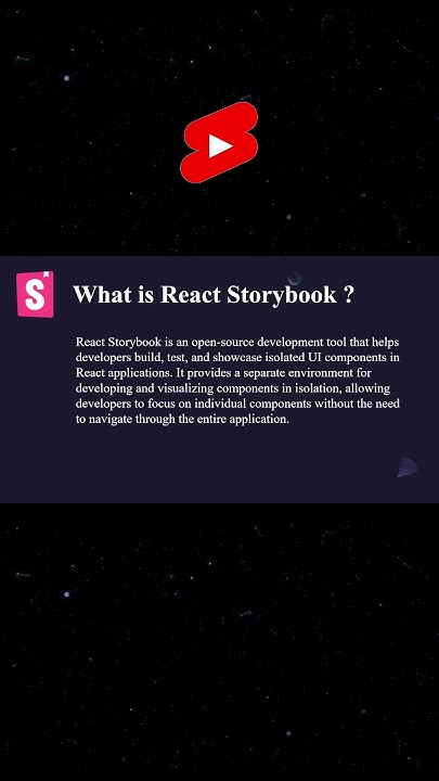 What is Storybook in 60 seconds #shorts #reactjs - YouTube