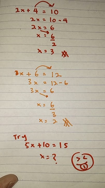 solving linear equation 7 - YouTube