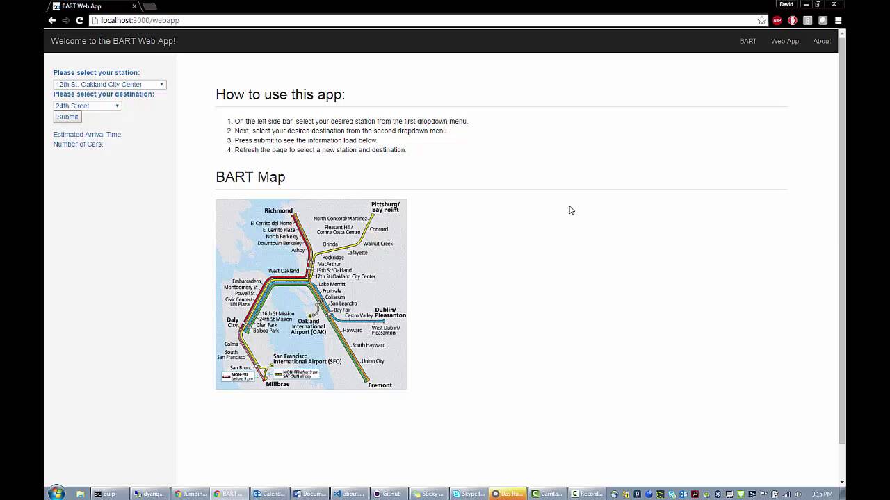 OSIsoft Intern Project 2016 - BART in real-time - YouTube