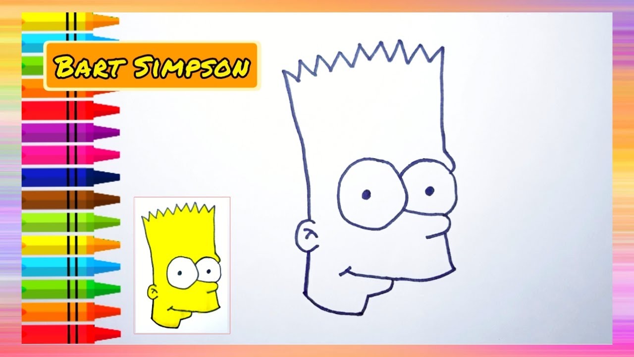 Cómo dibujar a BART SIMPSON fácil paso a paso | Dibujo fácil | HOW TO DRAW BART SIMPSON - YouTube