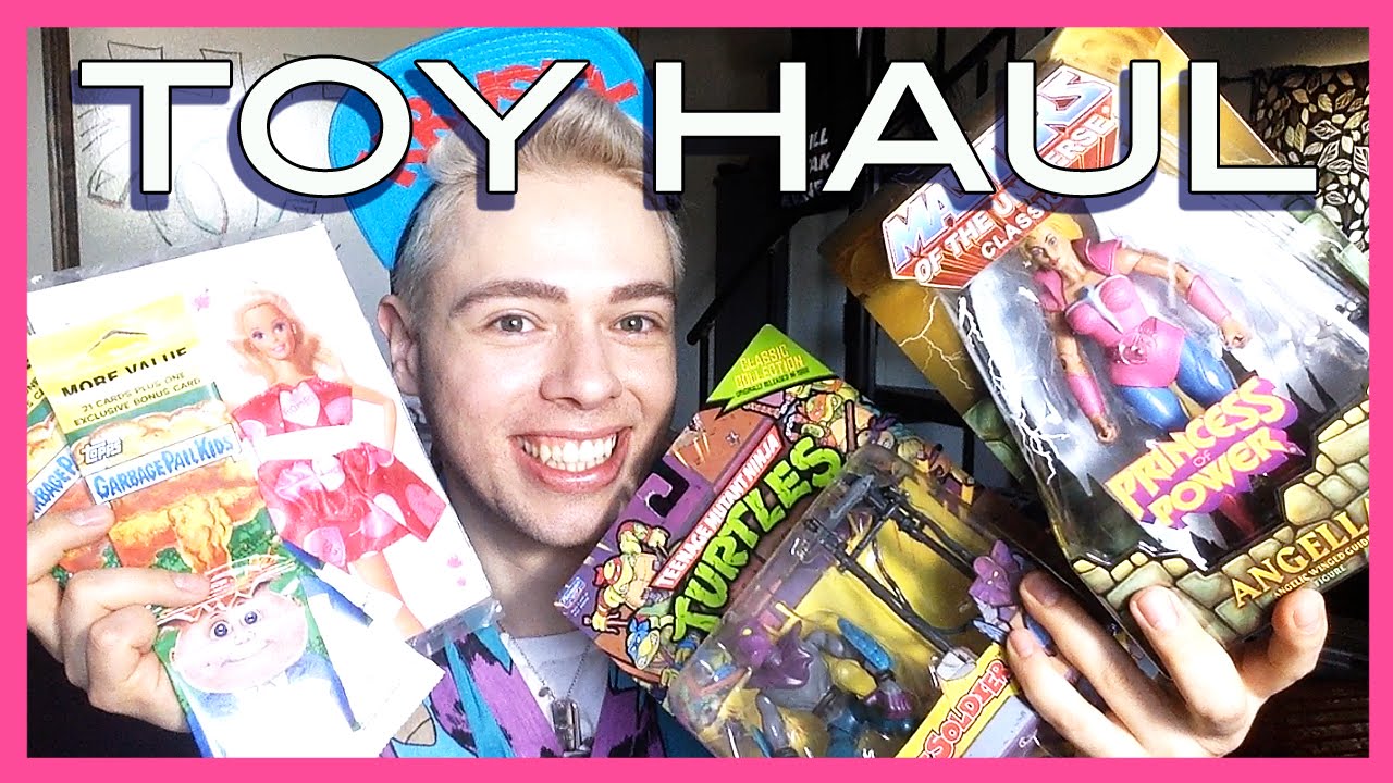 toy haul teenage mutant ninja turtles, MOTUC, garbage pail kids - YouTube