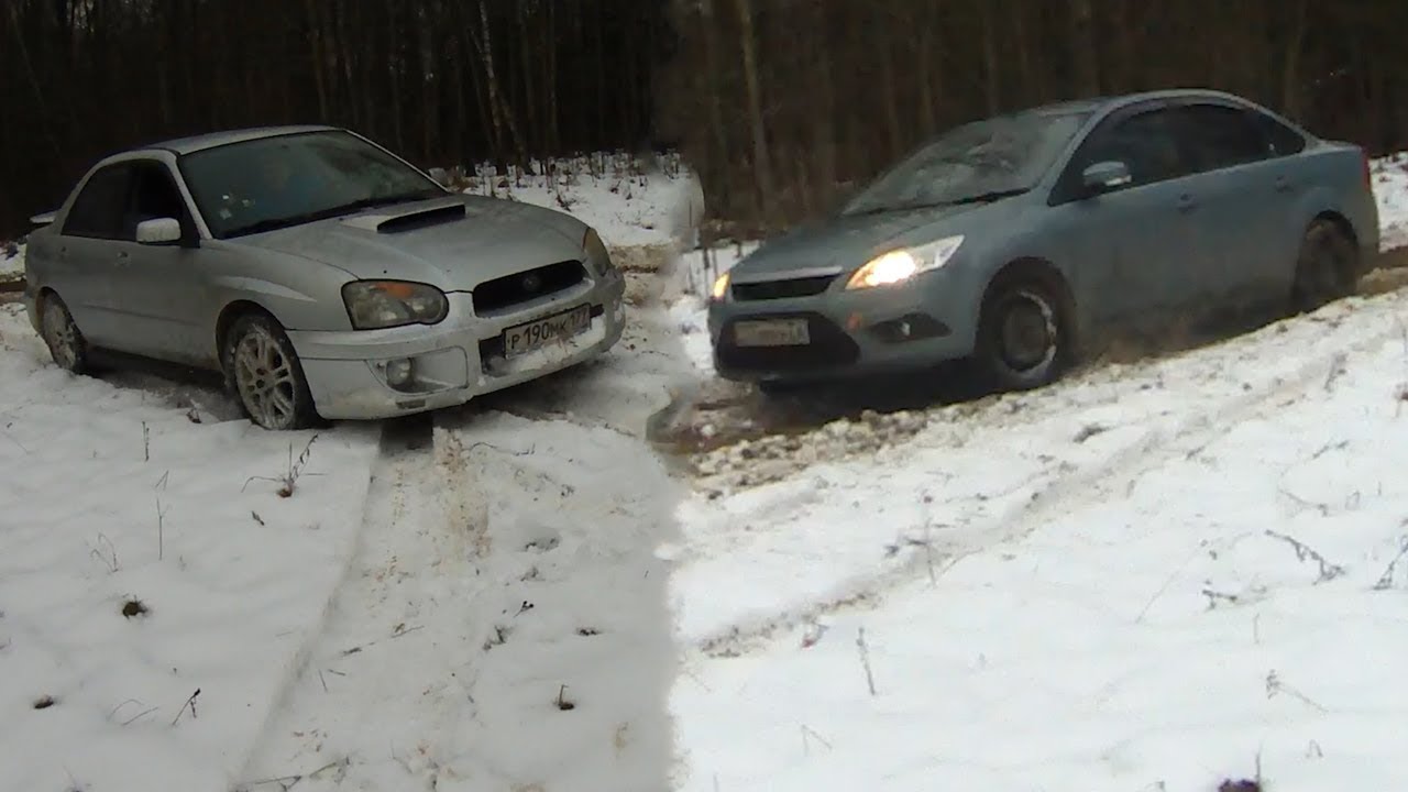 Subaru Impreza vs. Ford Focus, Rally - YouTube