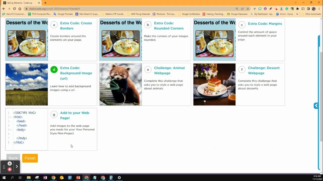 Lesson 11: Styling Elements with CSS: Bubble #9 - YouTube
