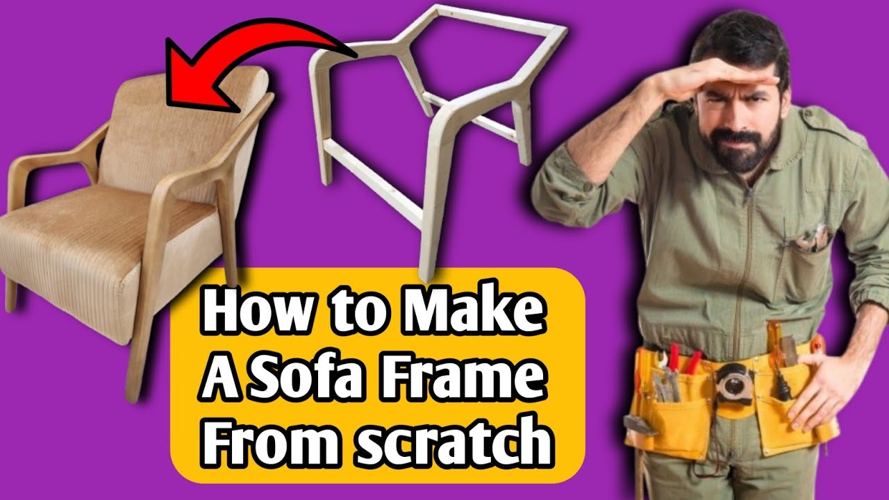 Process of BUILDING A MODERN FURNITURE FRAME START TO FINISH - YouTube