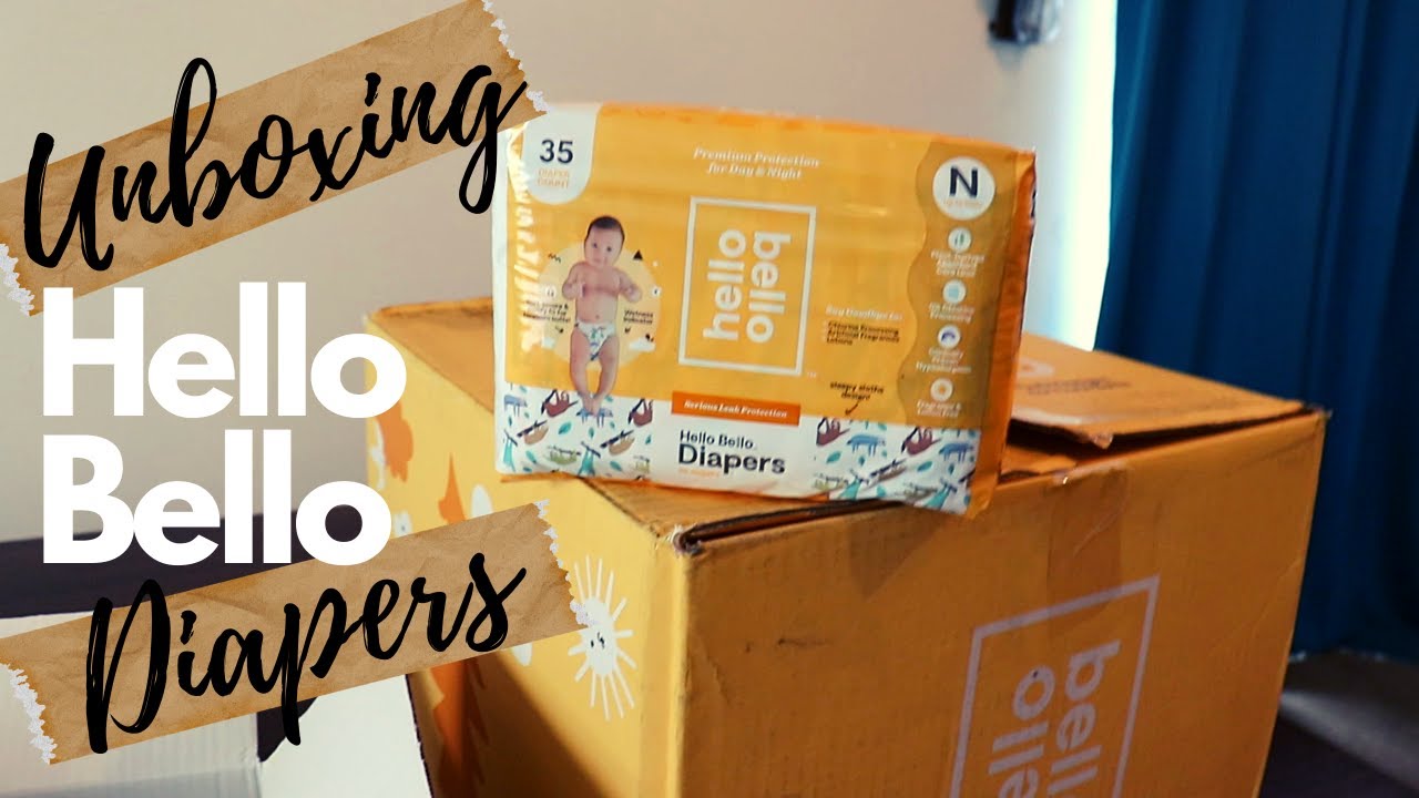 UNBOXING DIAPERS ~ HELLO BELLO + FREEBIES | Vlogtober Day 3 - YouTube
